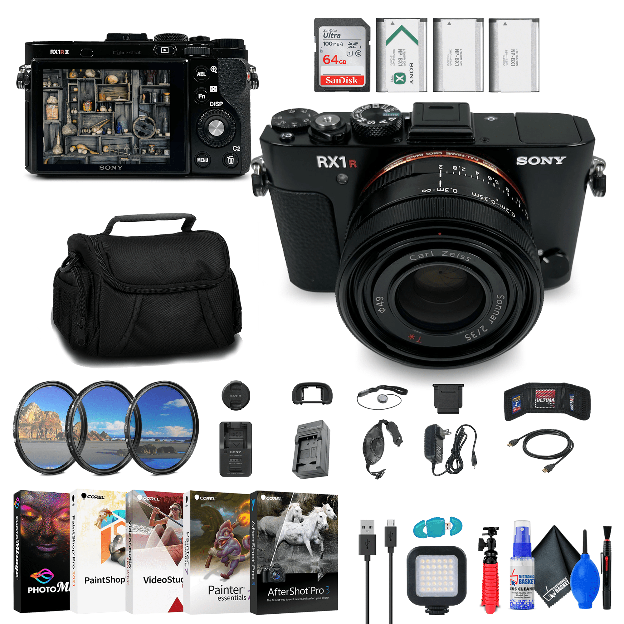 Sony Cyber-shot DSC-RX1R II Digital Camera + Filter Kit + 64GB Card ...