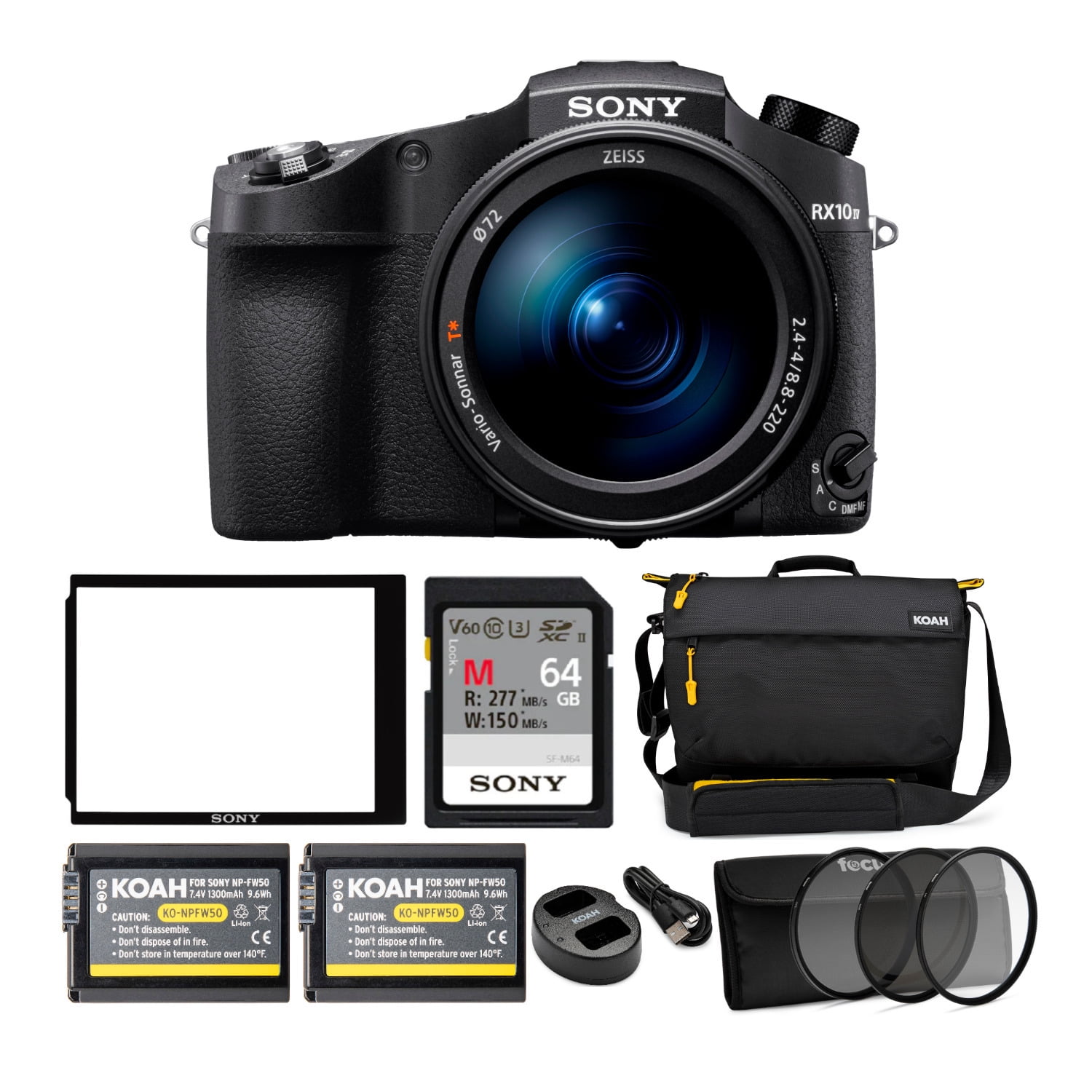 Sony CyberShot RX10 IV Digital Camera with 64GB SD Card and Accessory ...