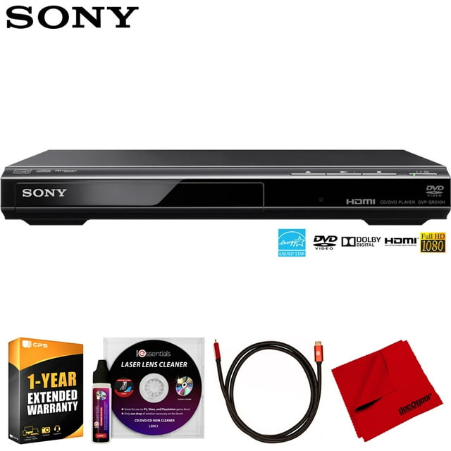 Sony DVPSR510H DVD Player Ultra Slim 1080p Upscaling Bundle with Deco ...