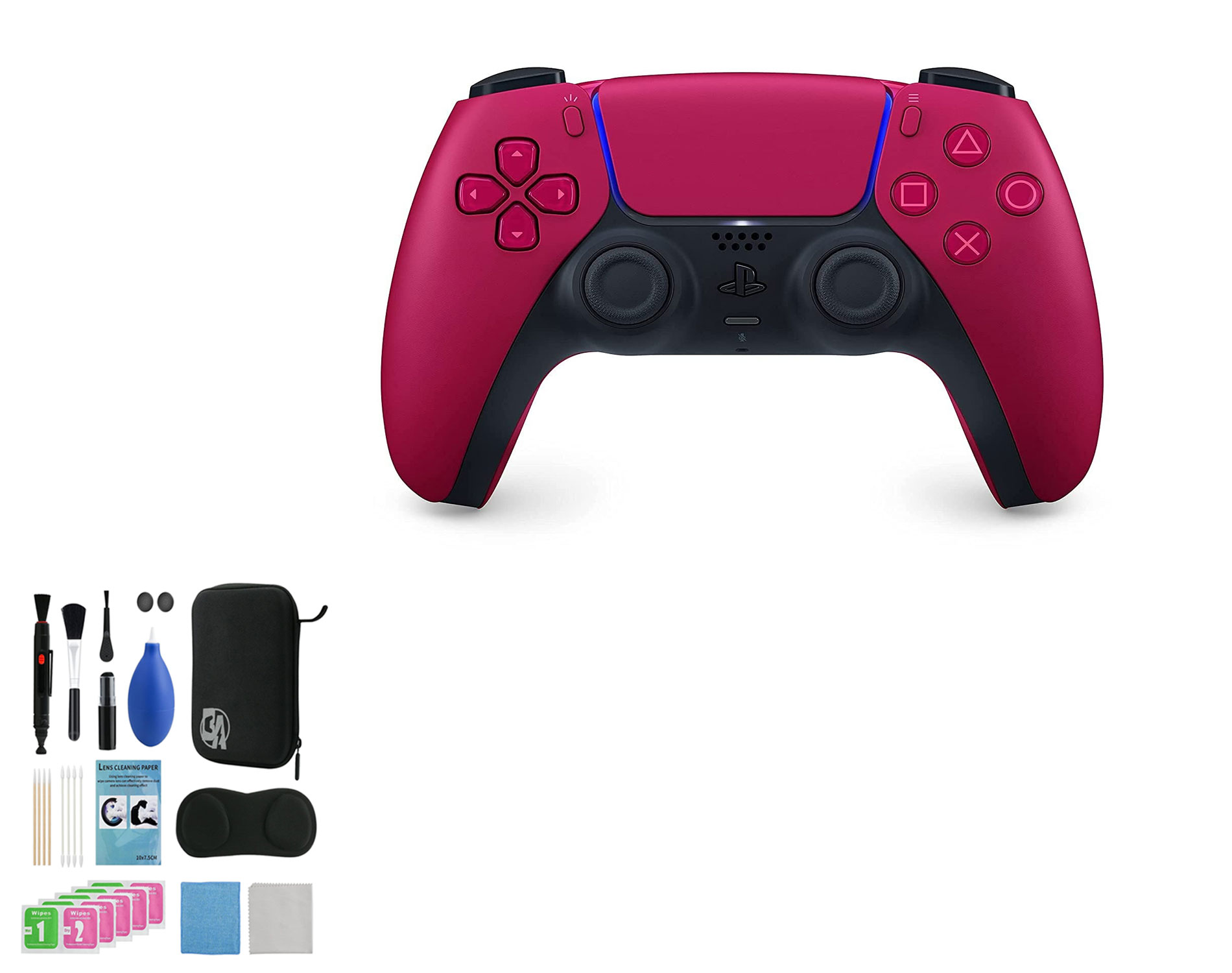 Sony Dual Sense Red Gaming Controller With Cleaning Kit BOLT AXTION ...