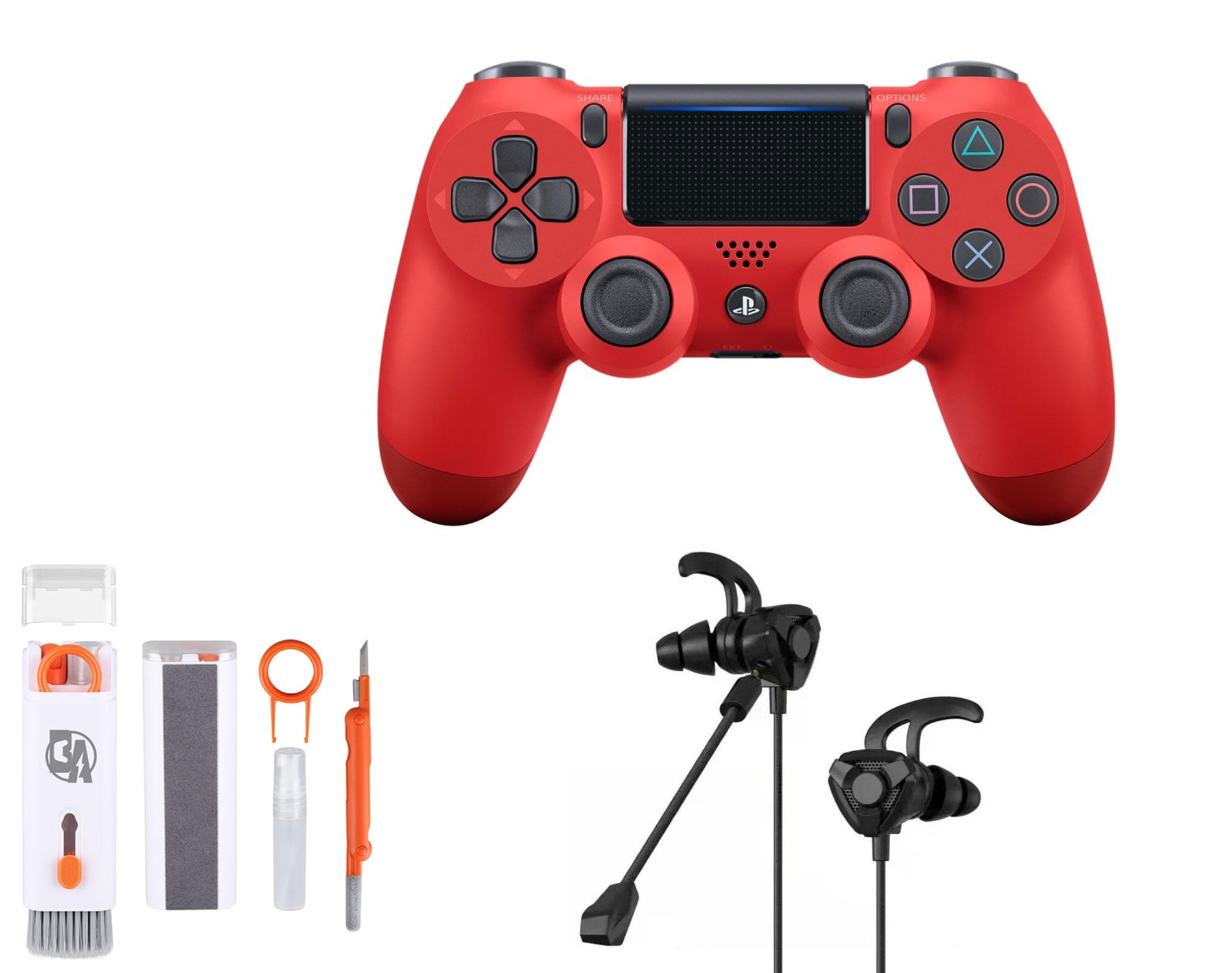 Pre-Owned Sony Dual Shock Red Gaming Controller PS4 Console With Black ...