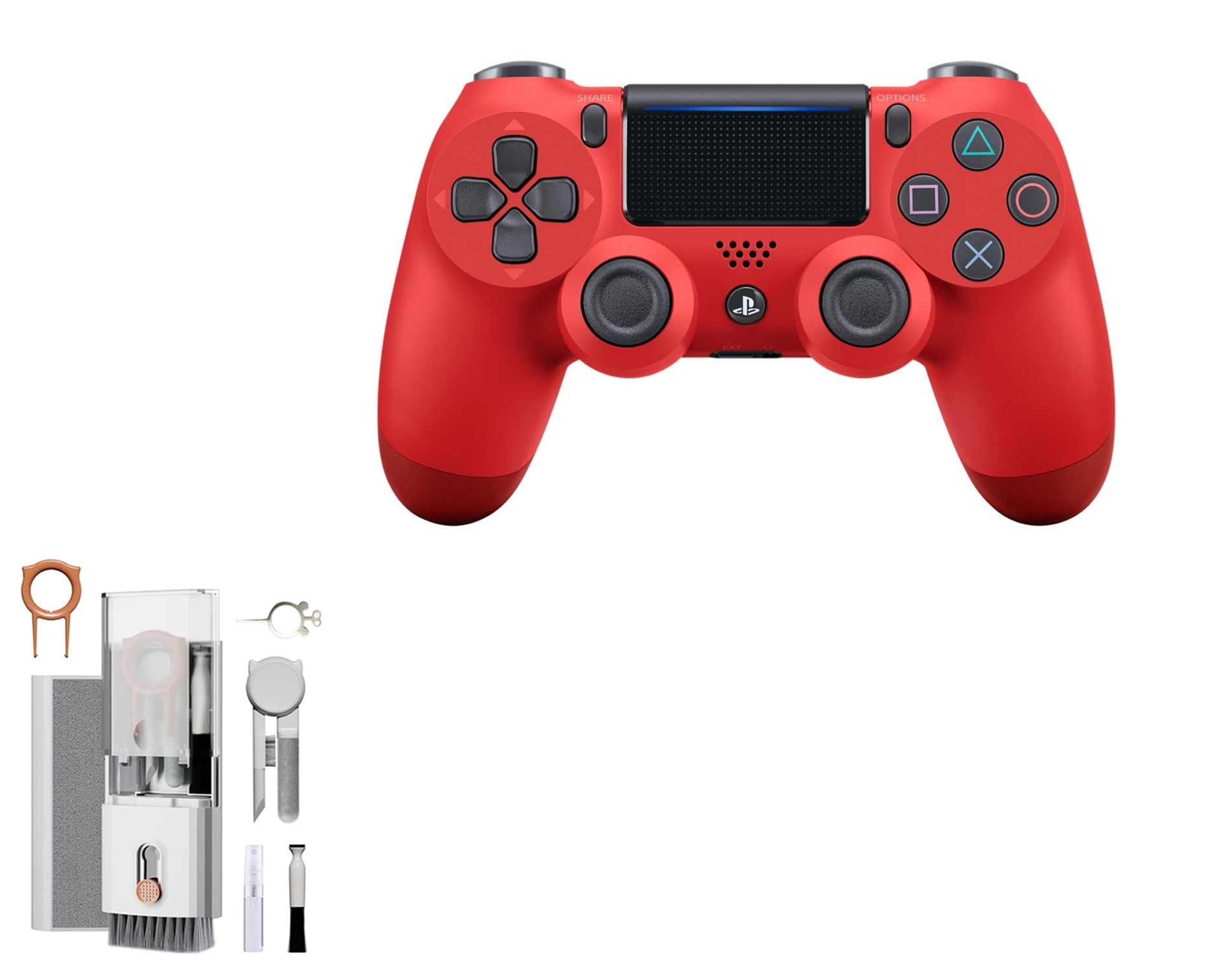 Pre-Owned Sony Dual Shock Red Gaming Controller PS4 Console With ...