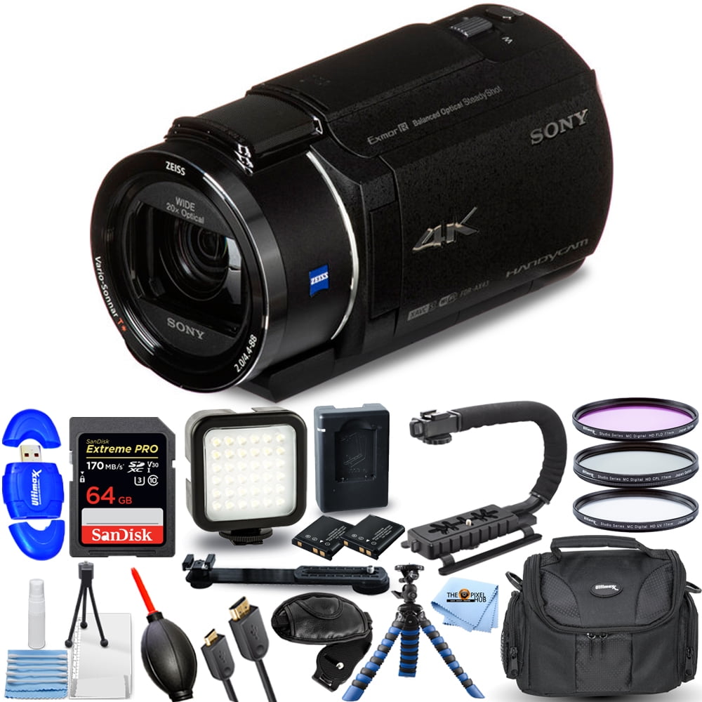 Sony FDR-AX43 4K Handycam - WiFi, Flip Screen, Vlogging, Movies ...