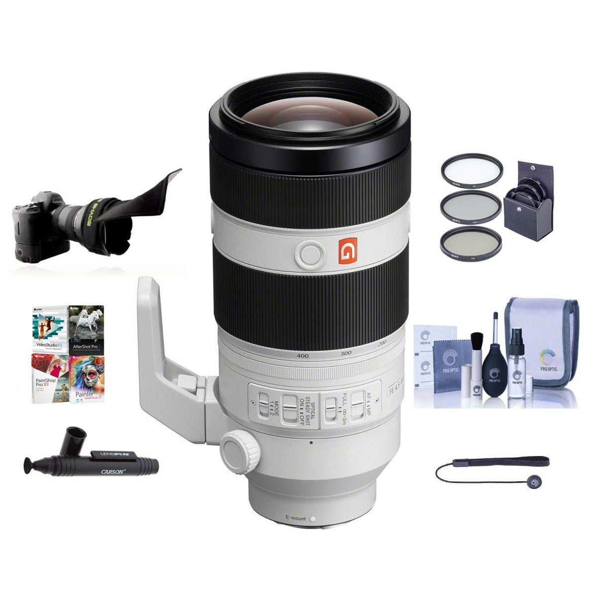 Sony FE 100-400mm f/4.5-5.6 GM OSS E-Mount Lens - Bundle With 77mm ...