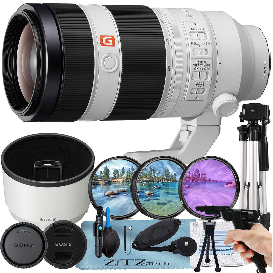 Sony FE 100-400mm f/4.5-5.6 GM OSS Lens with Tripod + 3 Pieces Filter ...