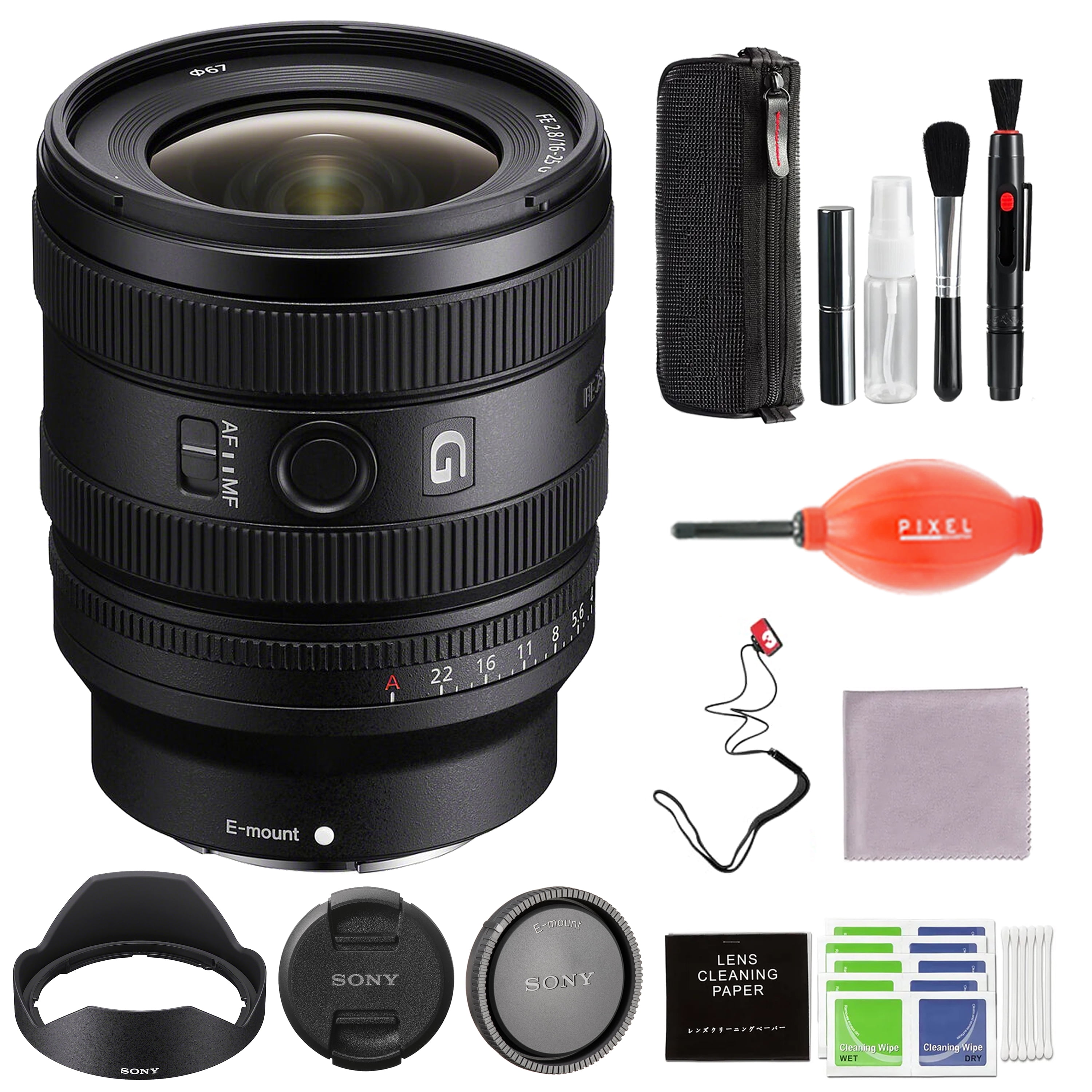 Sony FE 16-25mm f/2.8 G Lens (Sony E) with Pixel Advanced Accessories ...