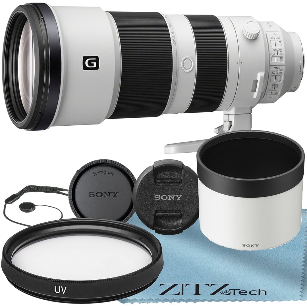 Sony FE 200-600mm f/5.6-6.3 G OSS Lens with UV Filter + ZeeTech Cloth ...