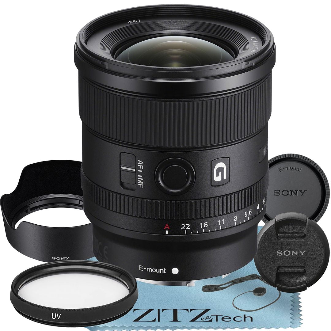 Sony FE 20mm f/1.8 G Lens with UV Filter + ZeeTech Accesory Cloth ...