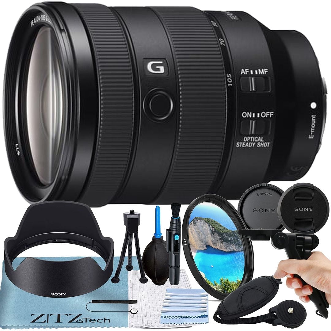 Sony FE 24-105mm f/4 G OSS Lens with UV Filter + Tripod + ZeeTech ...