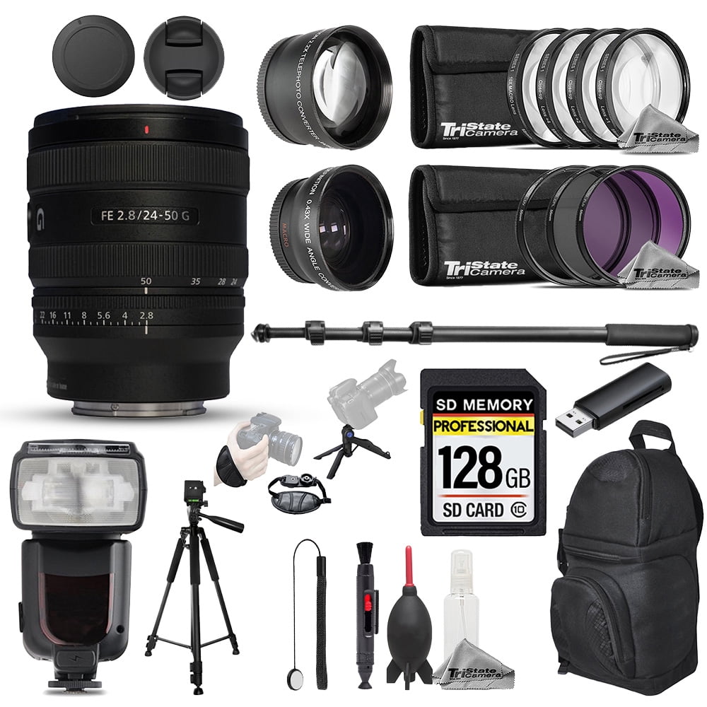 Sony FE 24-50mm f/2.8 G Lens - 22pc 128GB Ultimate Kit (International ...