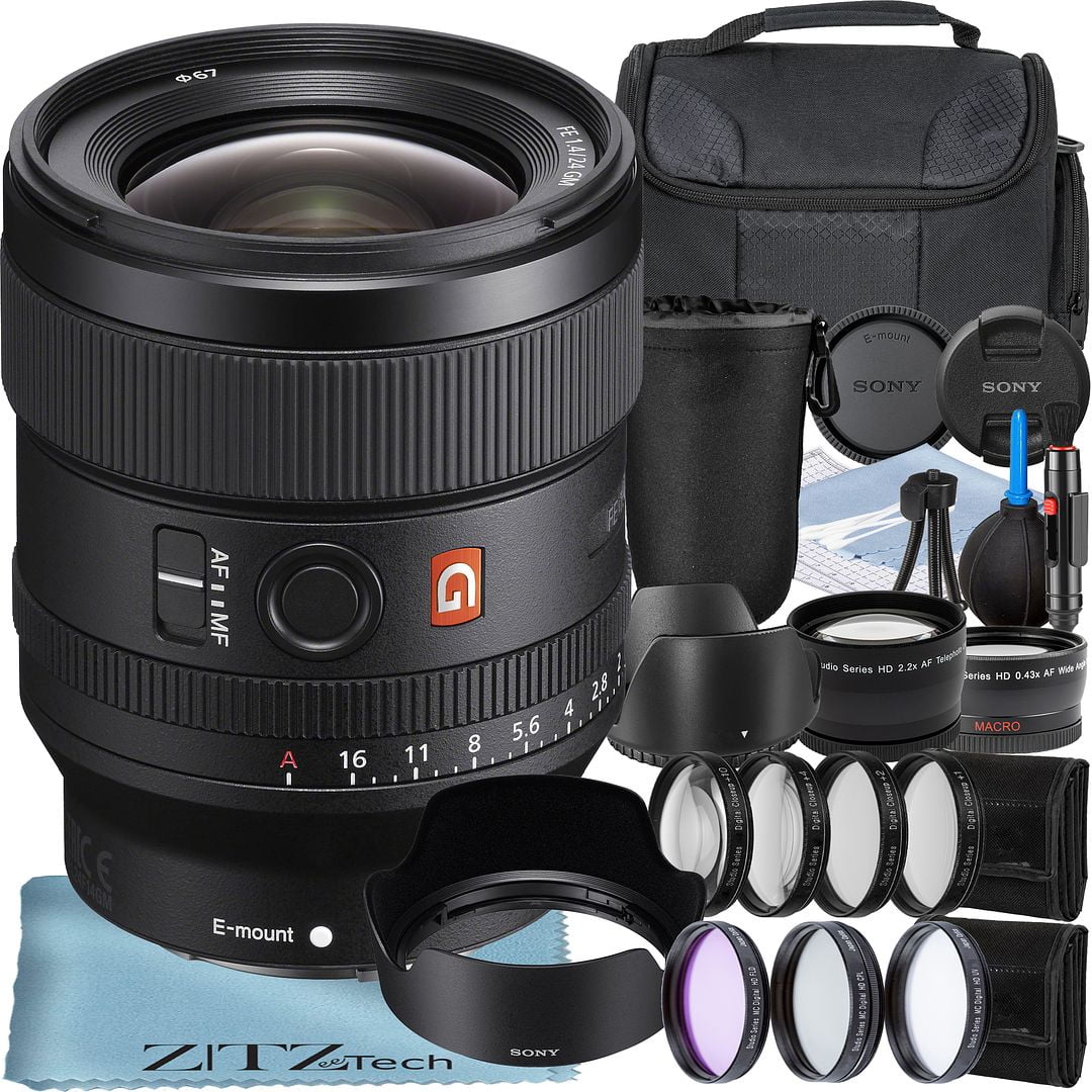 Sony FE 24mm f/1.4 GM Lens with Wide angle + Filter Kit + ZeeTech Accesory Professional Bundle ...