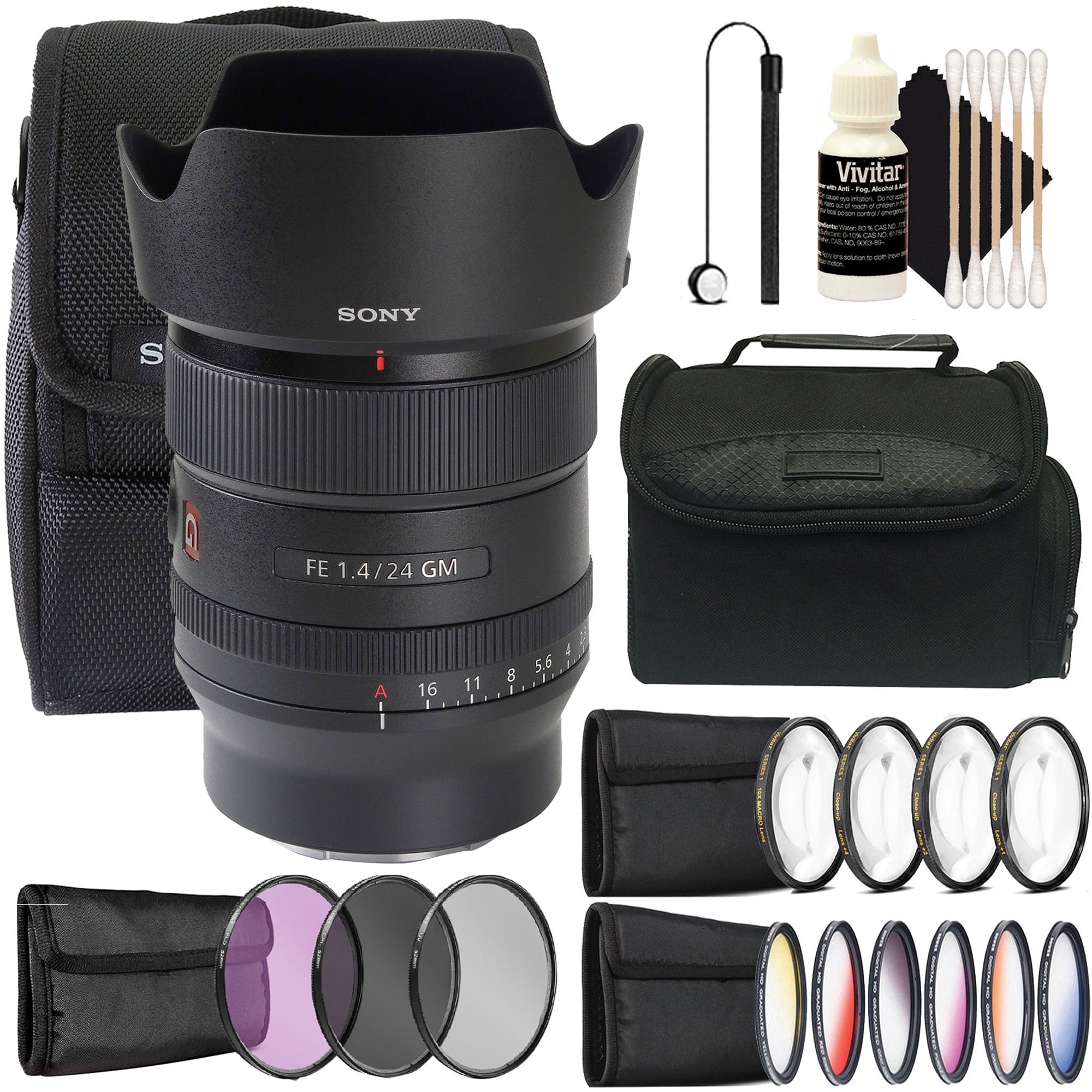 Sony FE 24mm f/1.4 GM Wide-Angle Prime Lens Creative Photography Bundle ...