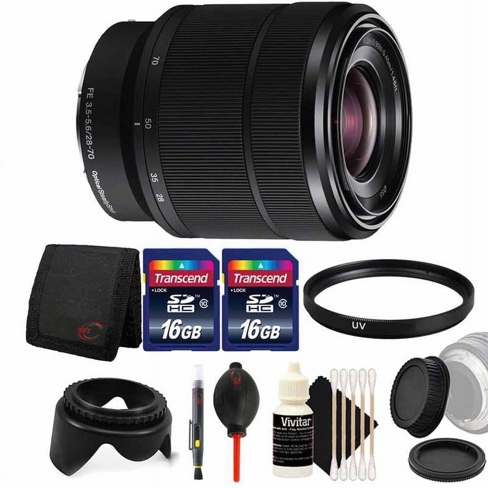 Sony FE 28-70mm f 3.5-5.6 OSS Optical SteadyShot Lens + 55mm UV ...