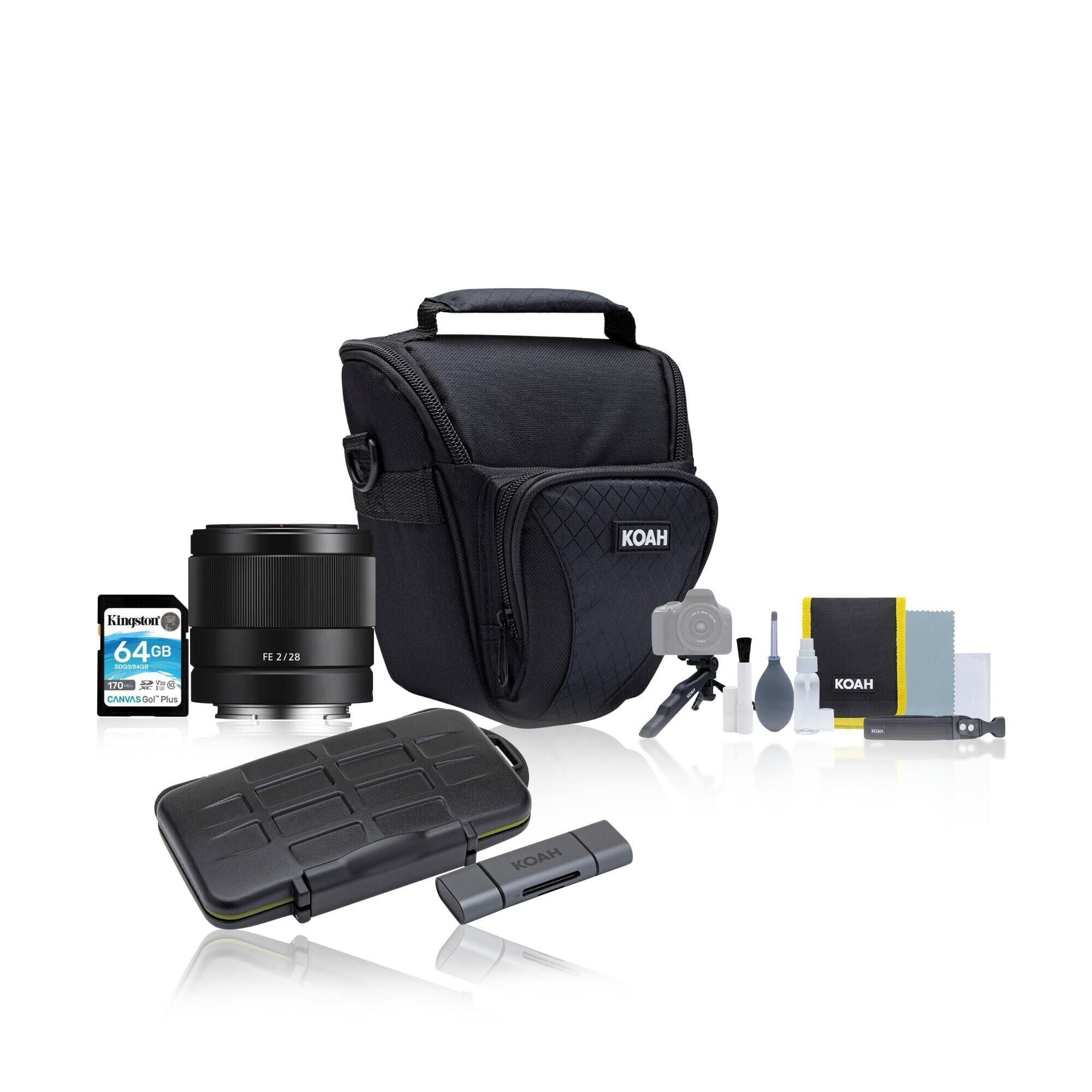 Sony FE 28mm f2.0 E-Mount Prime Lens Bundle with Holster Camera Case ...
