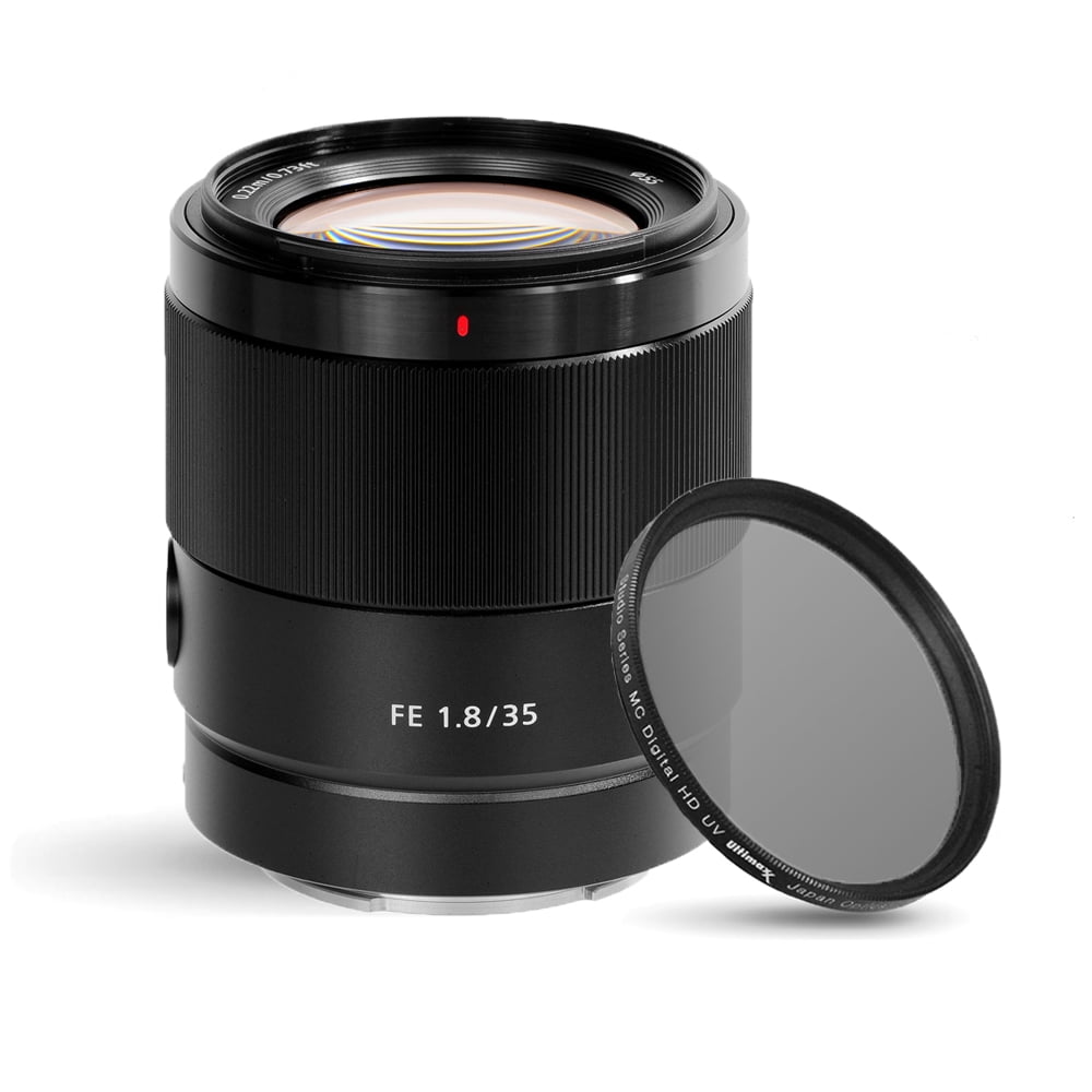 Sony FE 35mm f/1.8 Wide-Angle Camera Lens SEL35F18F with UV Filter ...