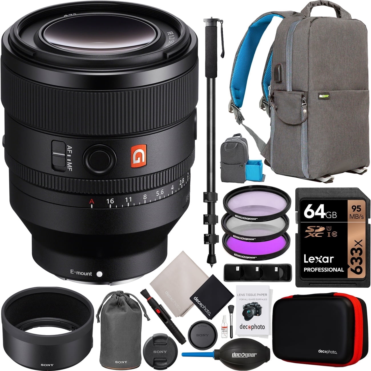 Sony FE 50mm F1.2 GM Full Frame Large Aperture G Master Lens SEL50F12GM ...