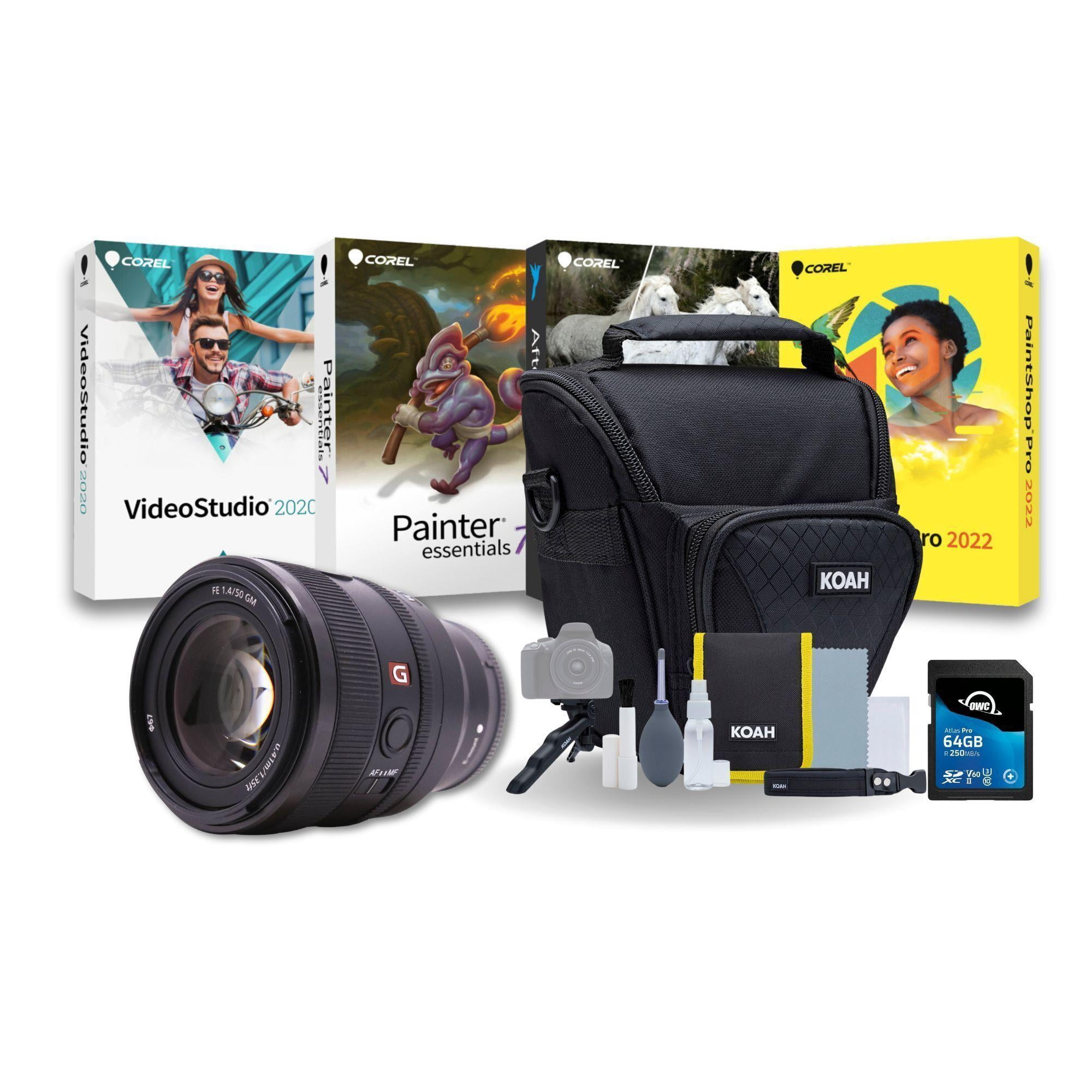 Sony FE 50mm f/1.2 GM Full-Frame G Master Lens with Editing Software ...