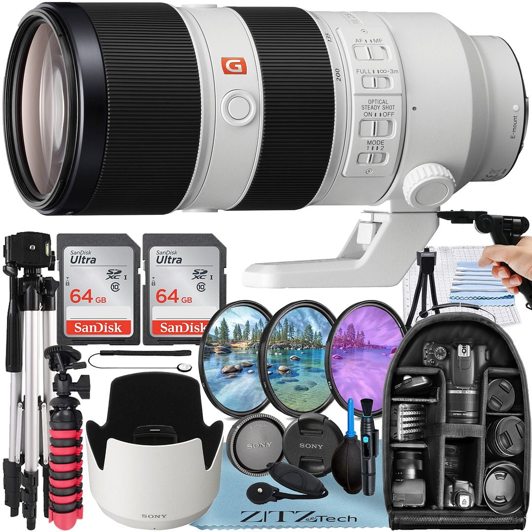 Sony FE 70-200mm f/2.8 GM OSS Lens with 2 Pack SanDisk 64GB Sony FE 70-200mm f/2.8 GM OSS Lens with 2 Pack SanDisk 64GB