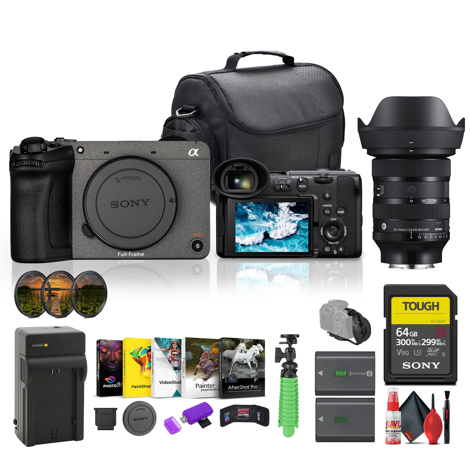 Sony FX2 Full-Frame Digital Cinema Camera with Sigma 24-70mm Lens ...