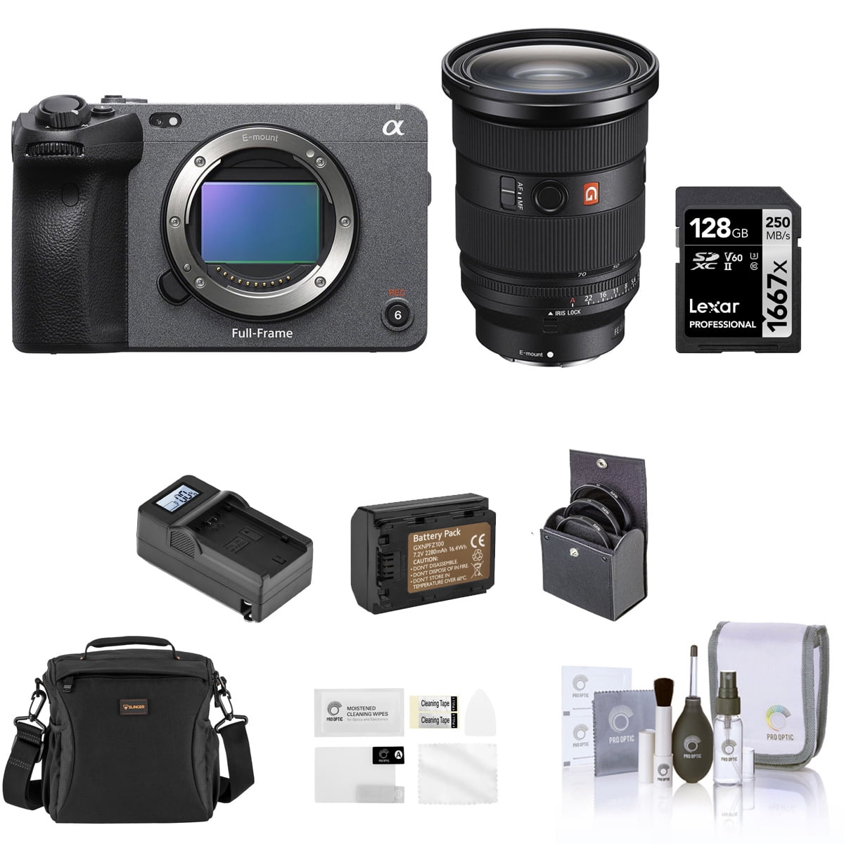 Sony FX3 Full-Frame Cinema Line Camera with 24-70mm Lens, Bundle with ...
