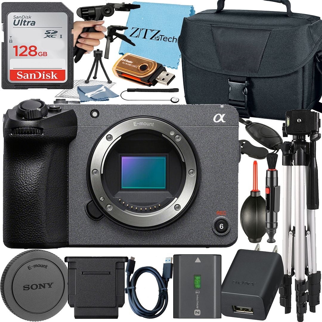 Sony FX30 Professional Photography Camera Kit with 128GB Card, Tripod ...