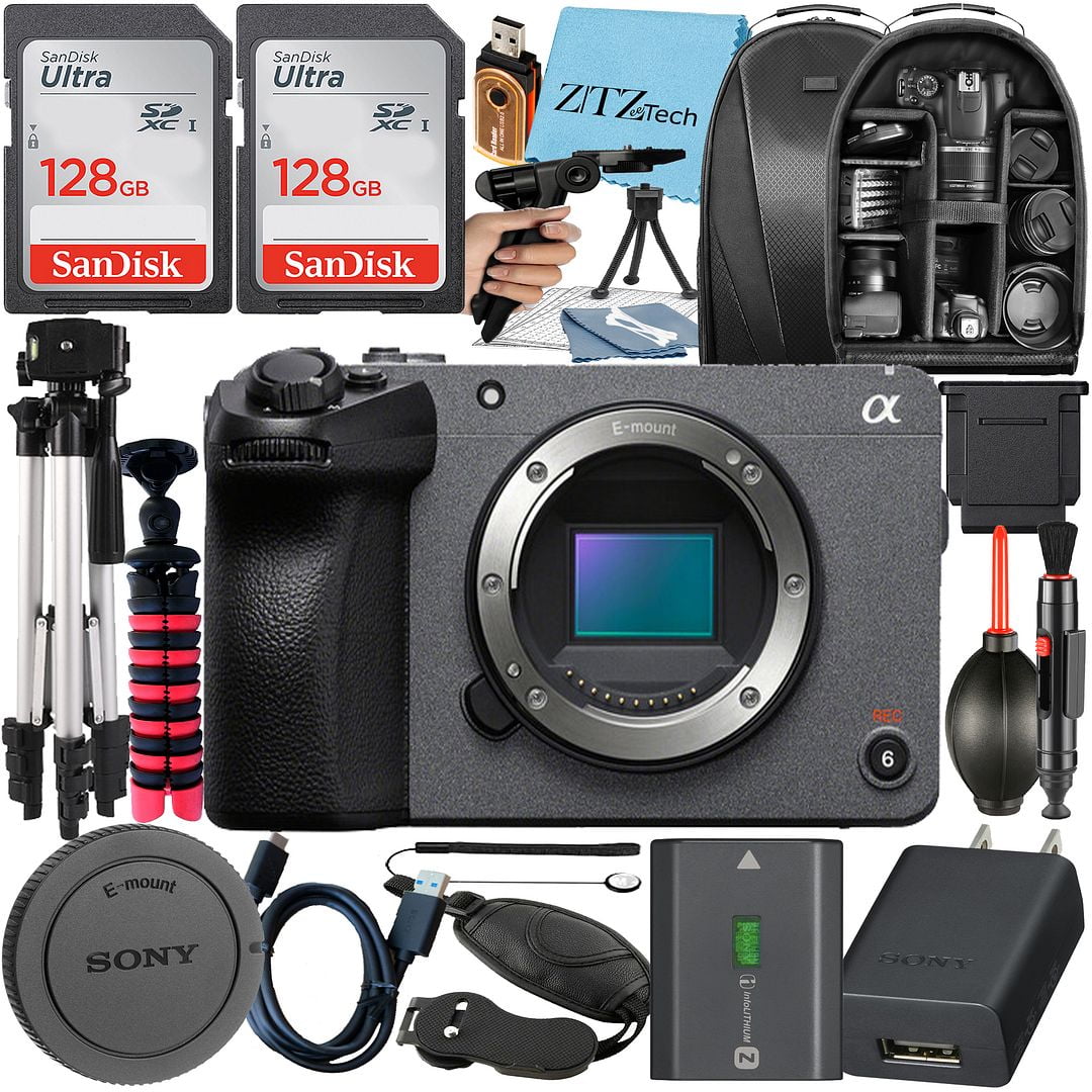 Sony FX30 Digital Cinema Camera with APS-C Sensor, 2 Pack 128GB Memory ...