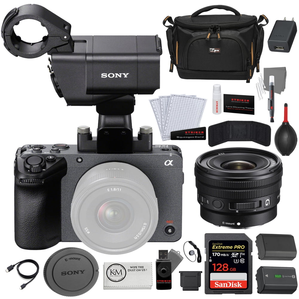 Sony FX30 Digital Cinema Camera Bundle: Vlogging Video, 128GB Card ...