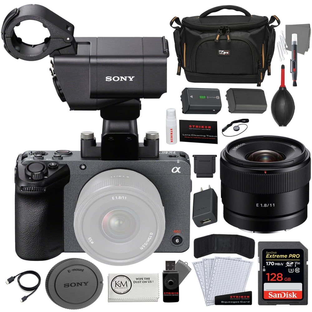 Sony FX30 Digital Cinema Camera with XLR Handle Unit Bundle with Sony E ...