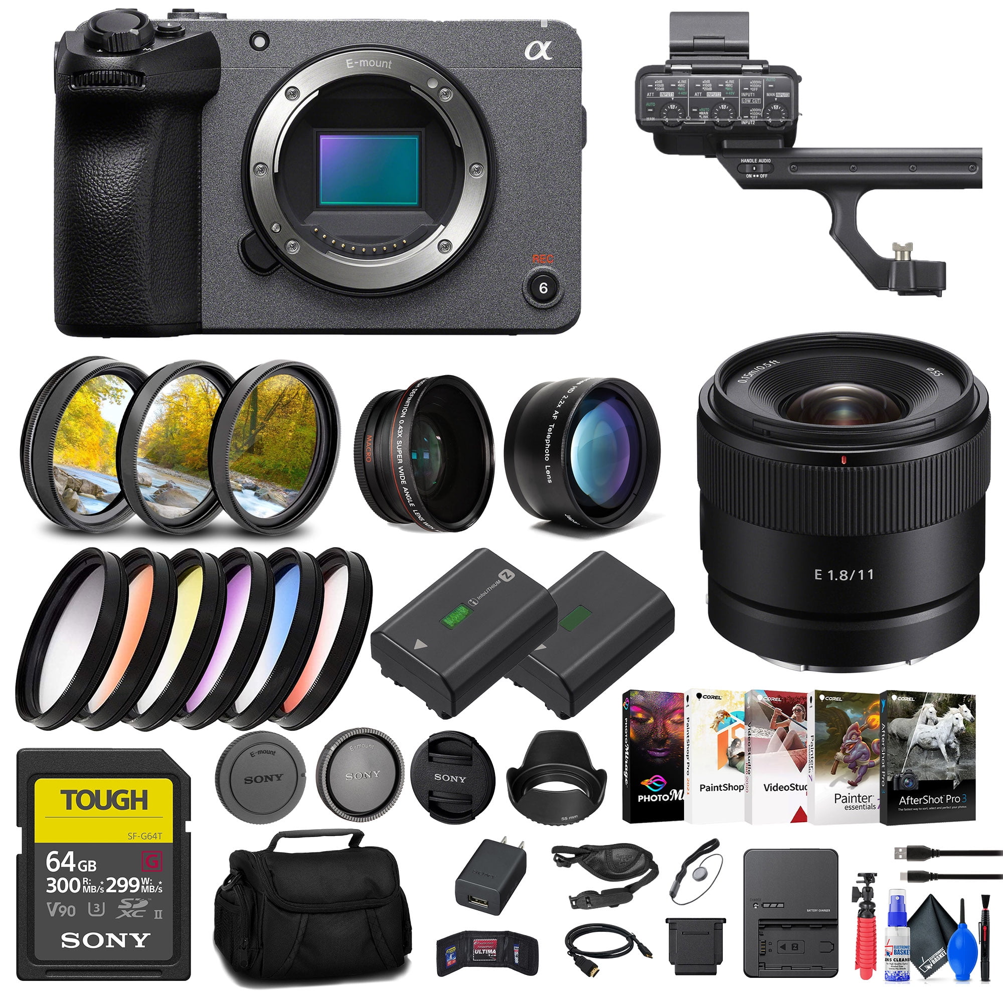 Sony FX30 Digital Cinema Camera with XLR Handle Unit (ILME-FX30) + Sony ...