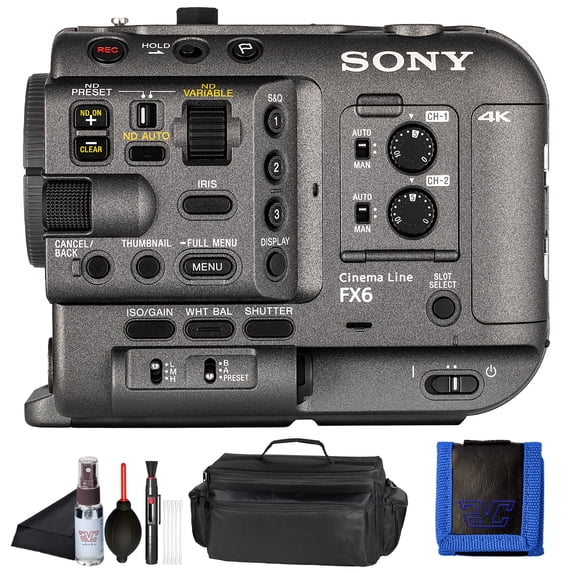 Sony FX6 Full-Frame Cinema Line Camera Body (ILME-FX6V) – 10.2 MP Exmor ...
