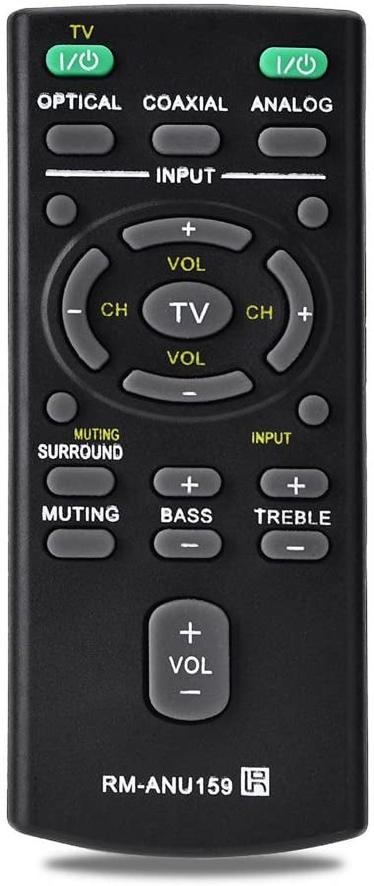 Sony Generic Replacement RM-ANU159 Universal Remote Control for Sony ...