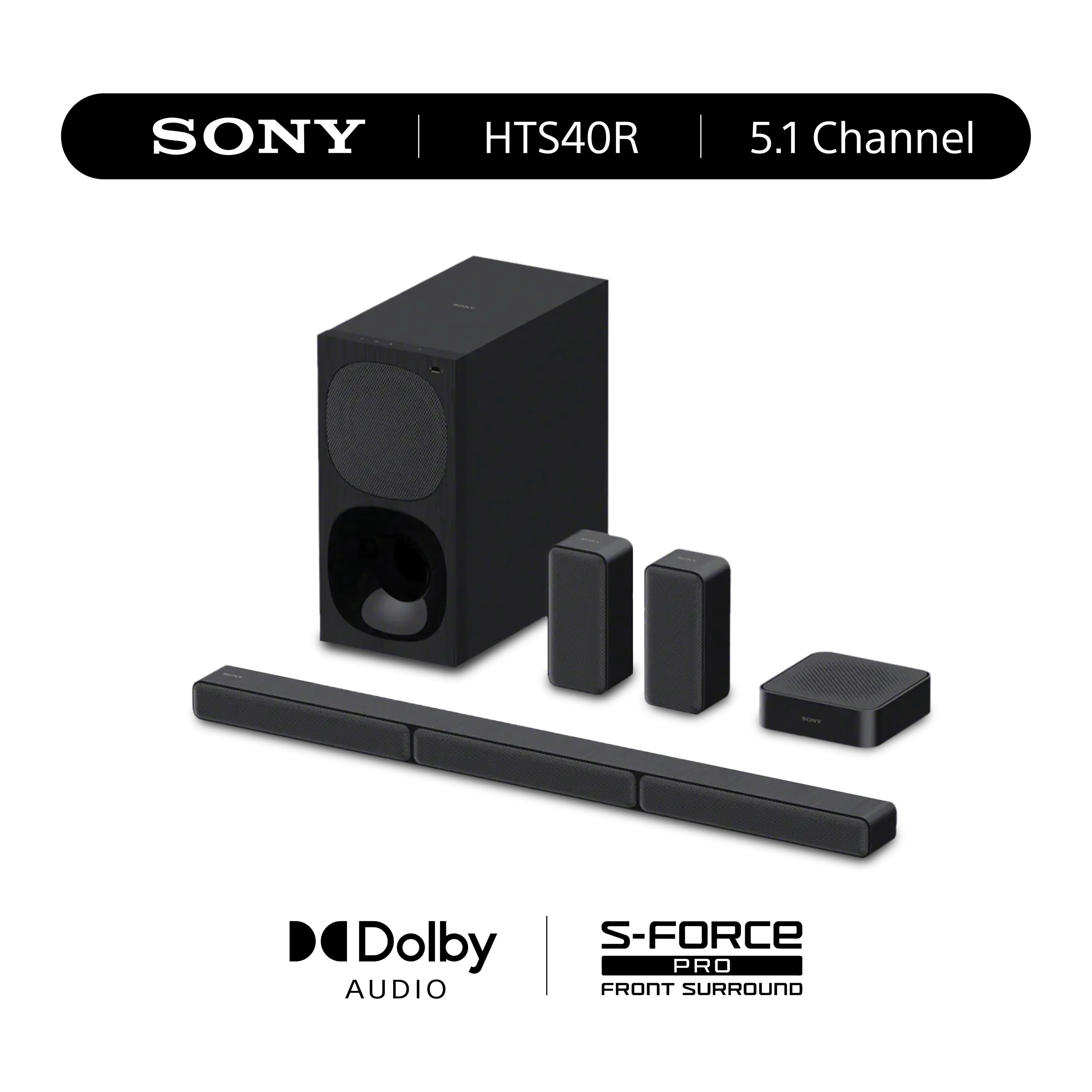 Sony HTS40R Bluetooth 5.1 Channel Accessories Included Surround Sound ...