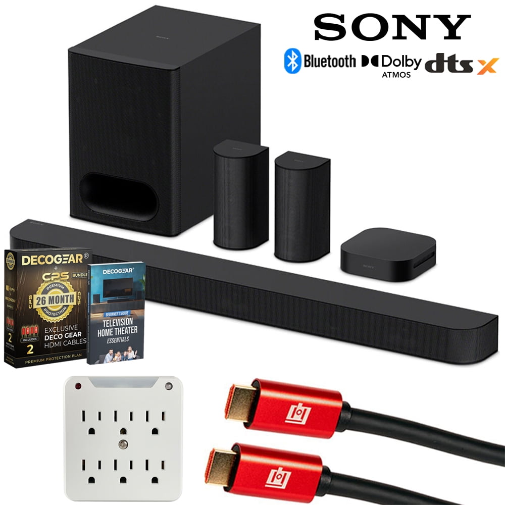 Sony HTS60 BRAVIA Theater System 6, 5.1ch with Subwoofer Bundle with CPS Exclusive 26 Month ...
