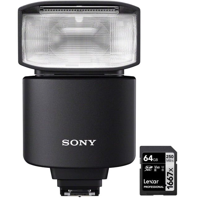 Sony HVL-F46RM Compact Wireless Radio Control External Flash Bundle ...
