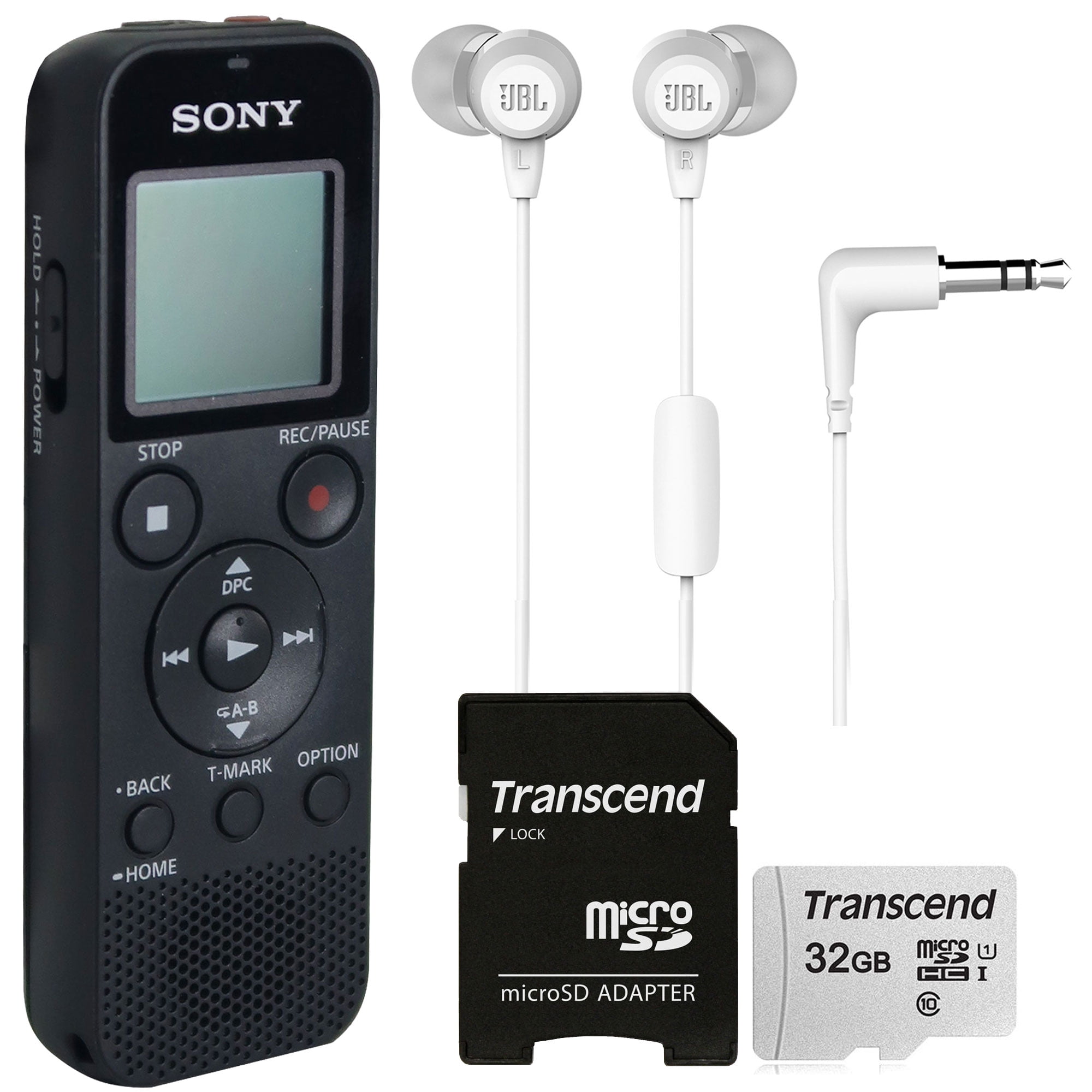 Sony ICD-PX370 Digital Voice Recorder with C50HI In-Ear Headphones and ...