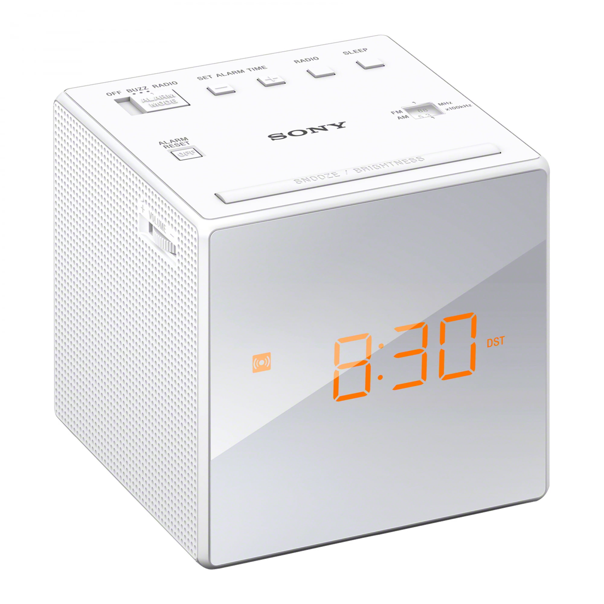 Sony ICFC1W Alarm Clock With Fm/am Radio - White - Walmart.com