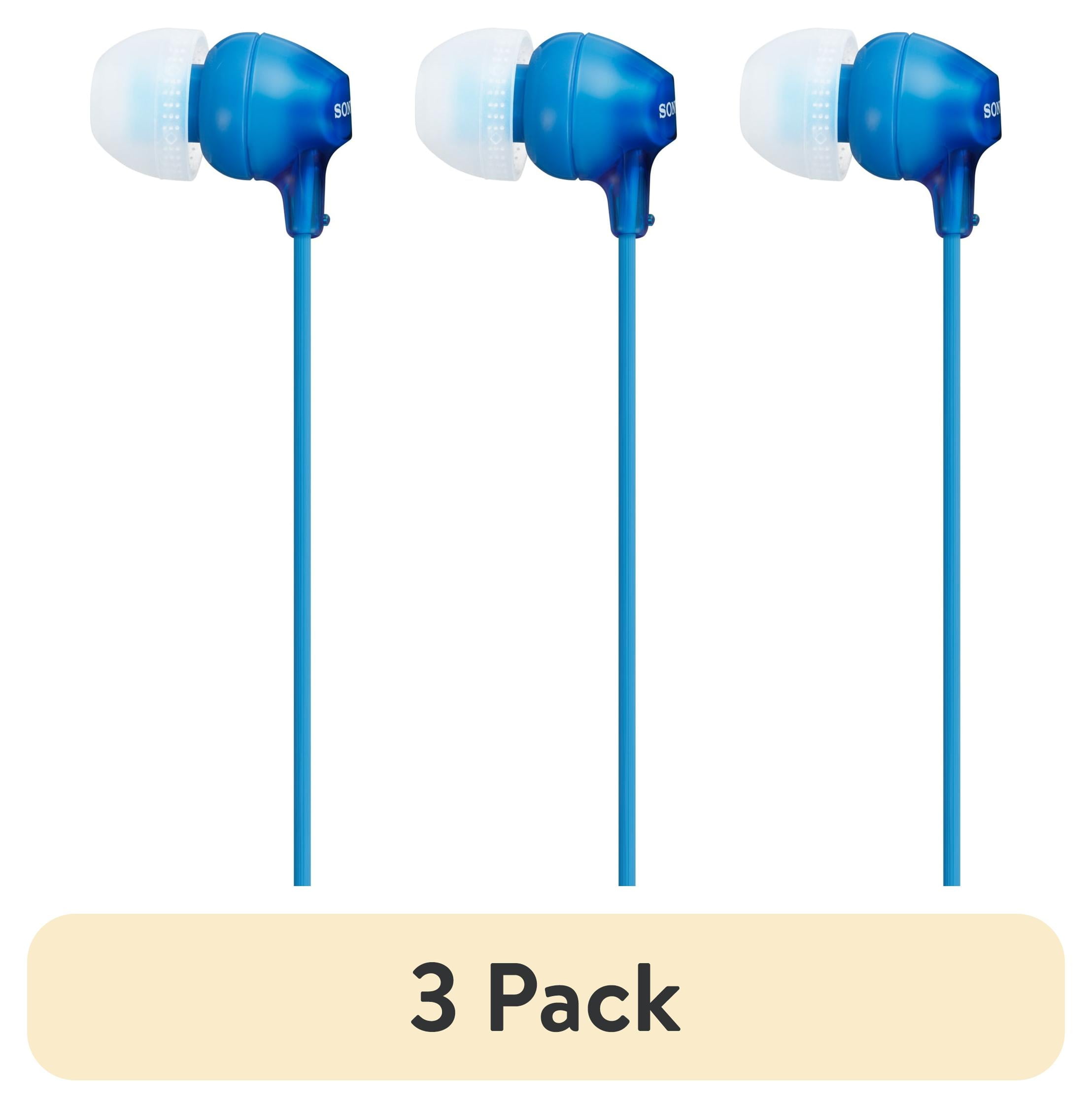 (3 pack) Sony In-Ear Headphone, Blue 1 ea - Walmart.com