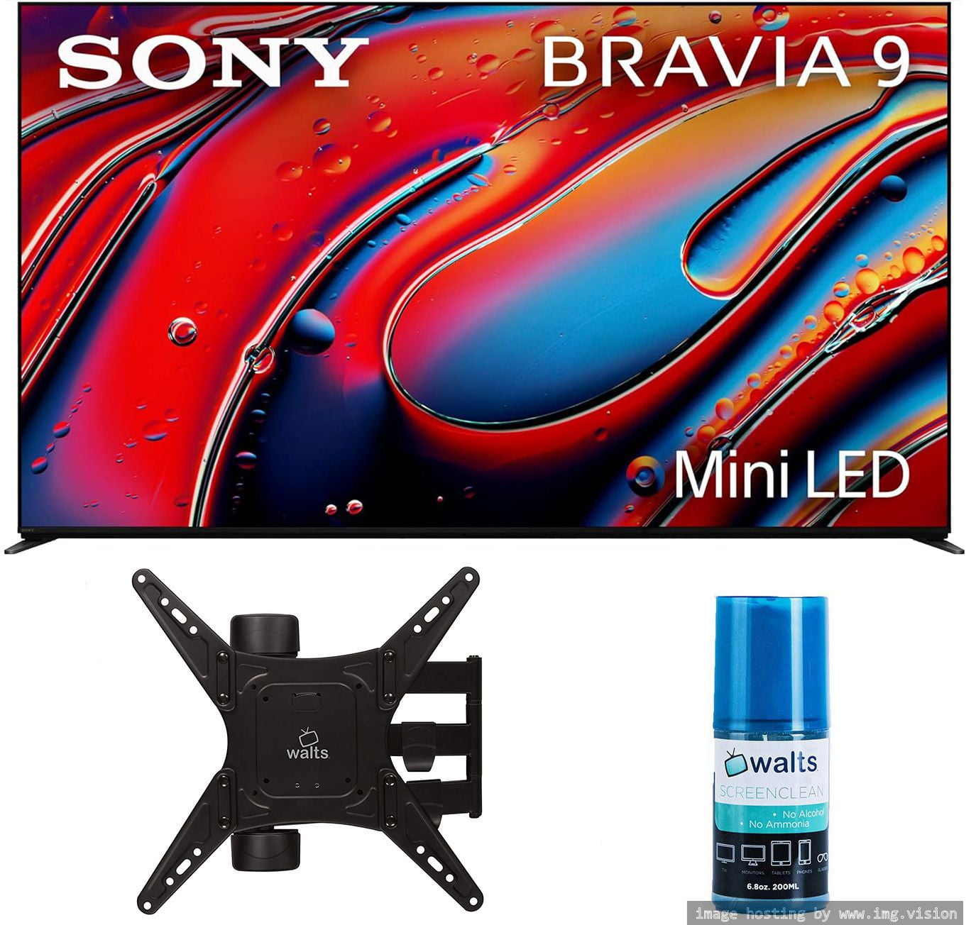 Sony K65XR90 65 Inch XR90 Series Bravia Mini LED HDR QLED 4K Google TV with a Walts TV Medium ...