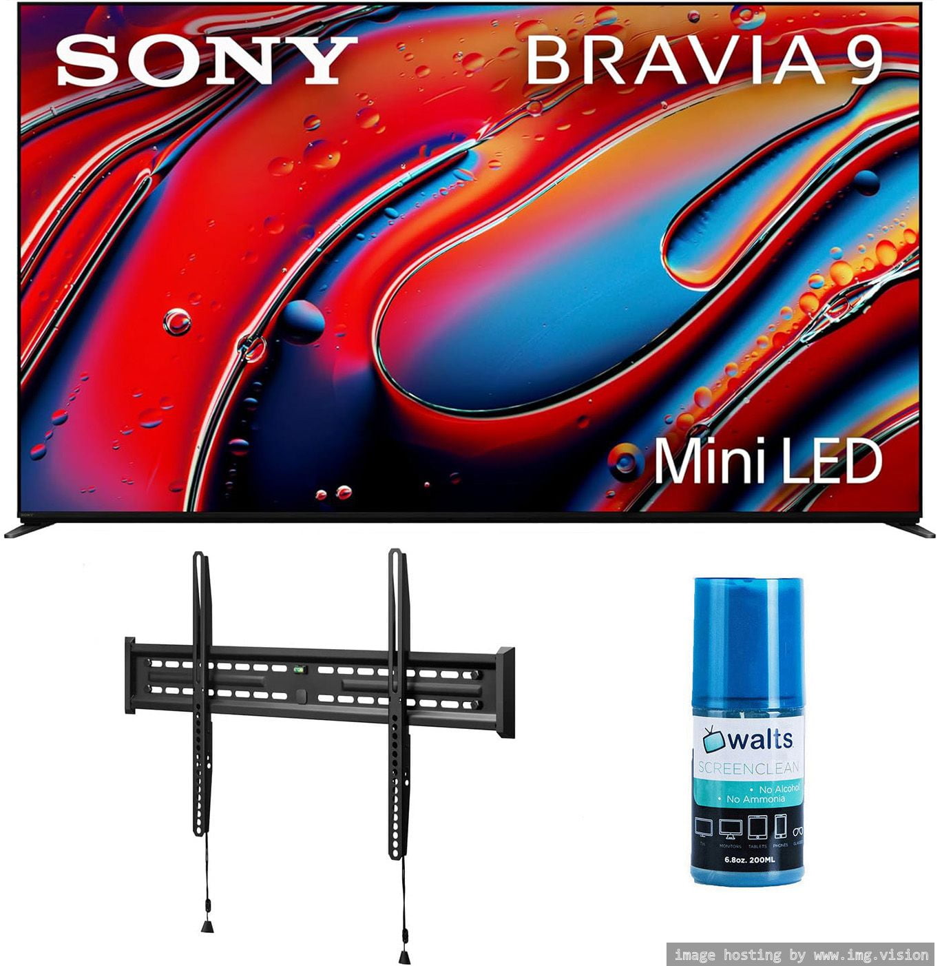 Sony K75XR90 75 Inch XR90 Series Bravia Mini LED HDR QLED 4K Google TV with a Walts TV FIXED ...