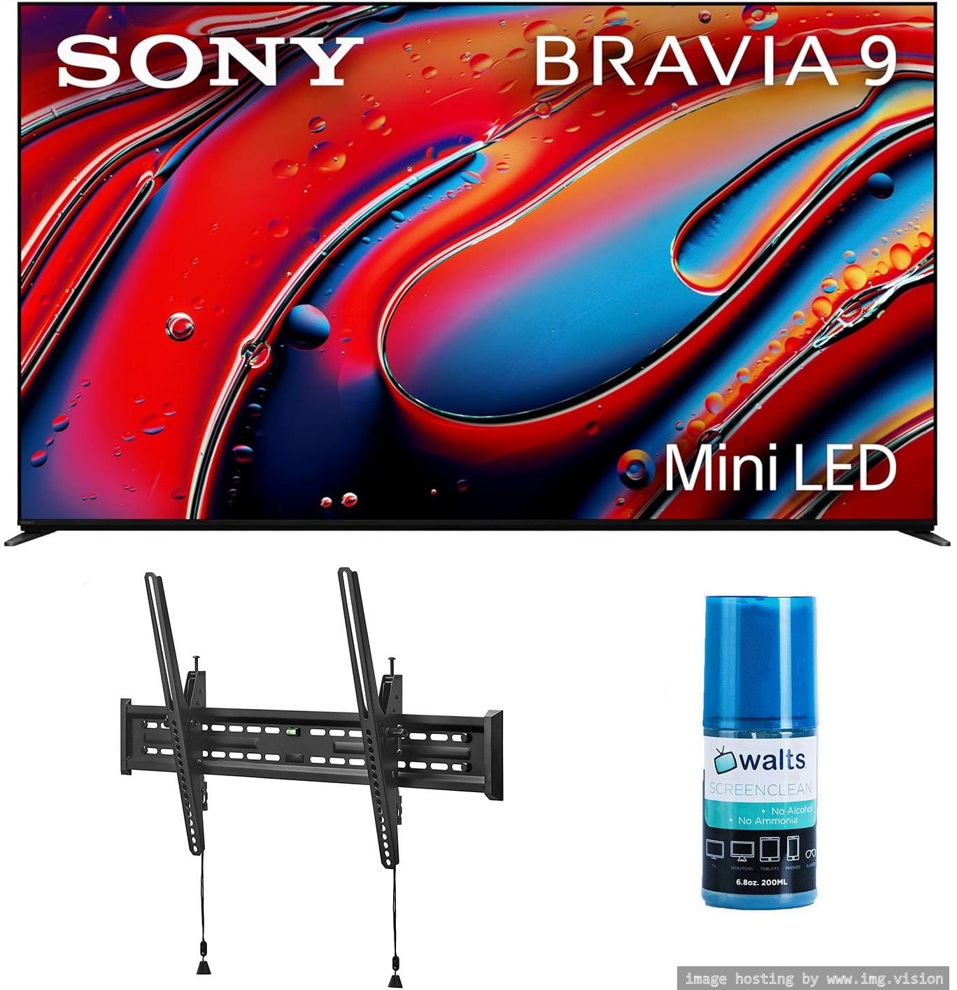 Sony K85XR90 85 Inch XR90 Series Bravia Mini LED HDR QLED 4K Google TV with a Walts TV Large ...