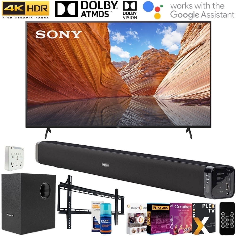 Sony KD50X80J 50-inch X80J 4K Ultra HD LED Smart TV (2021) Bundle with ...