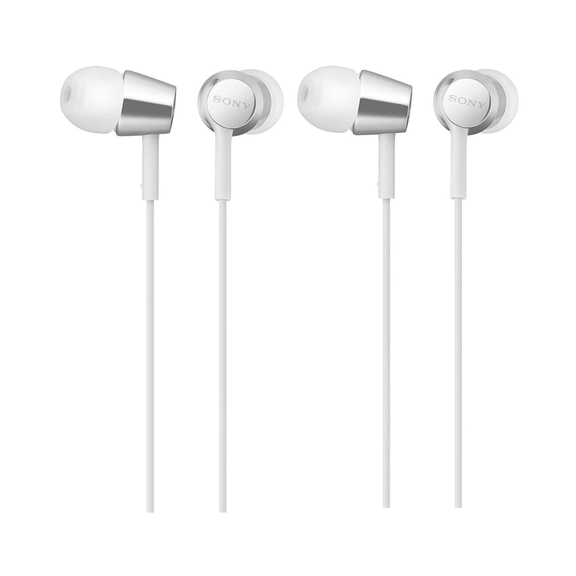 Sony Adult Travel Lightweight In-Ear Wired Earbuds, White, MDR-EX155AP ...
