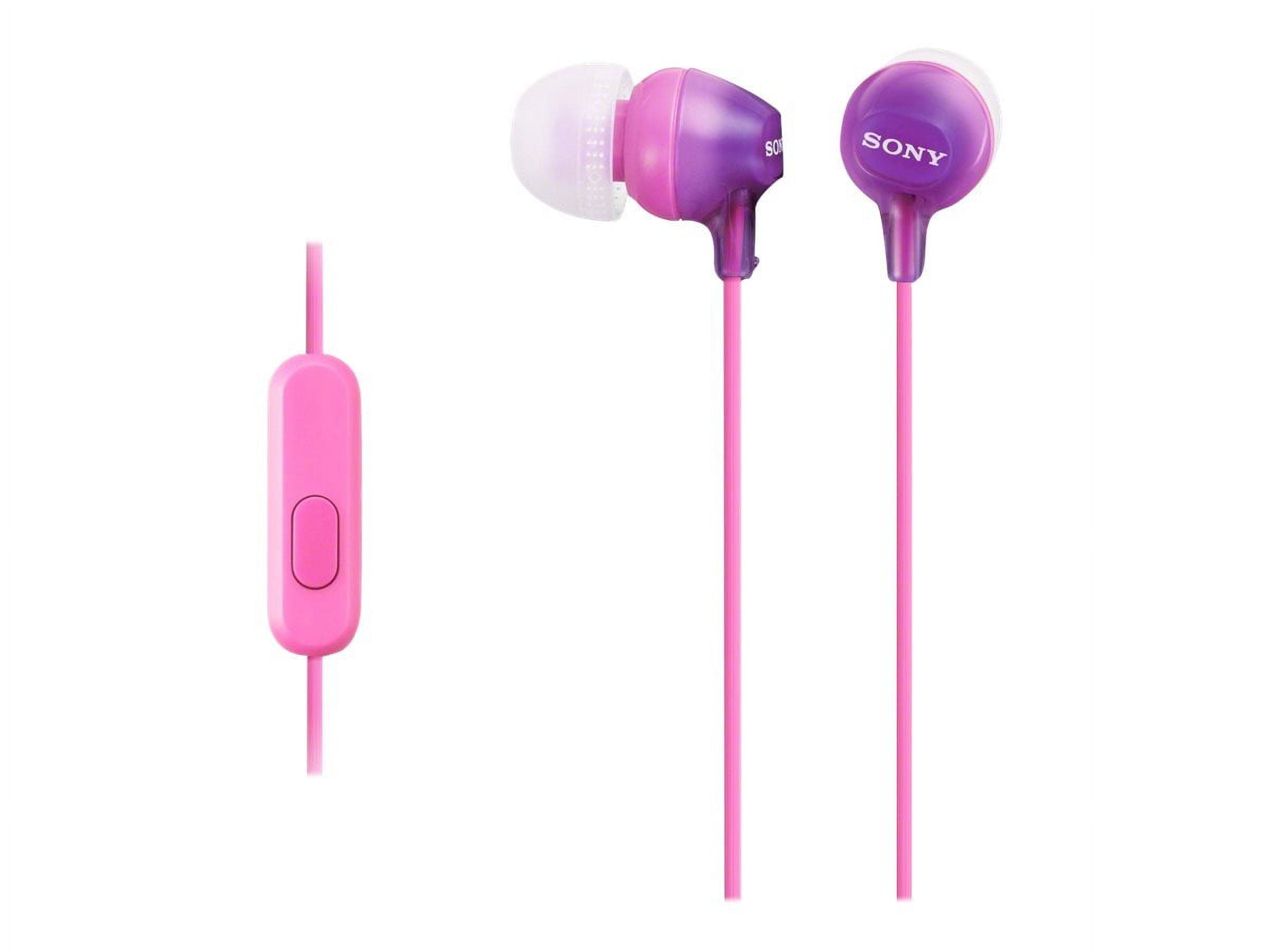 Sony MDR-EX15AP Purple | Professional headphones for retail - Walmart ...