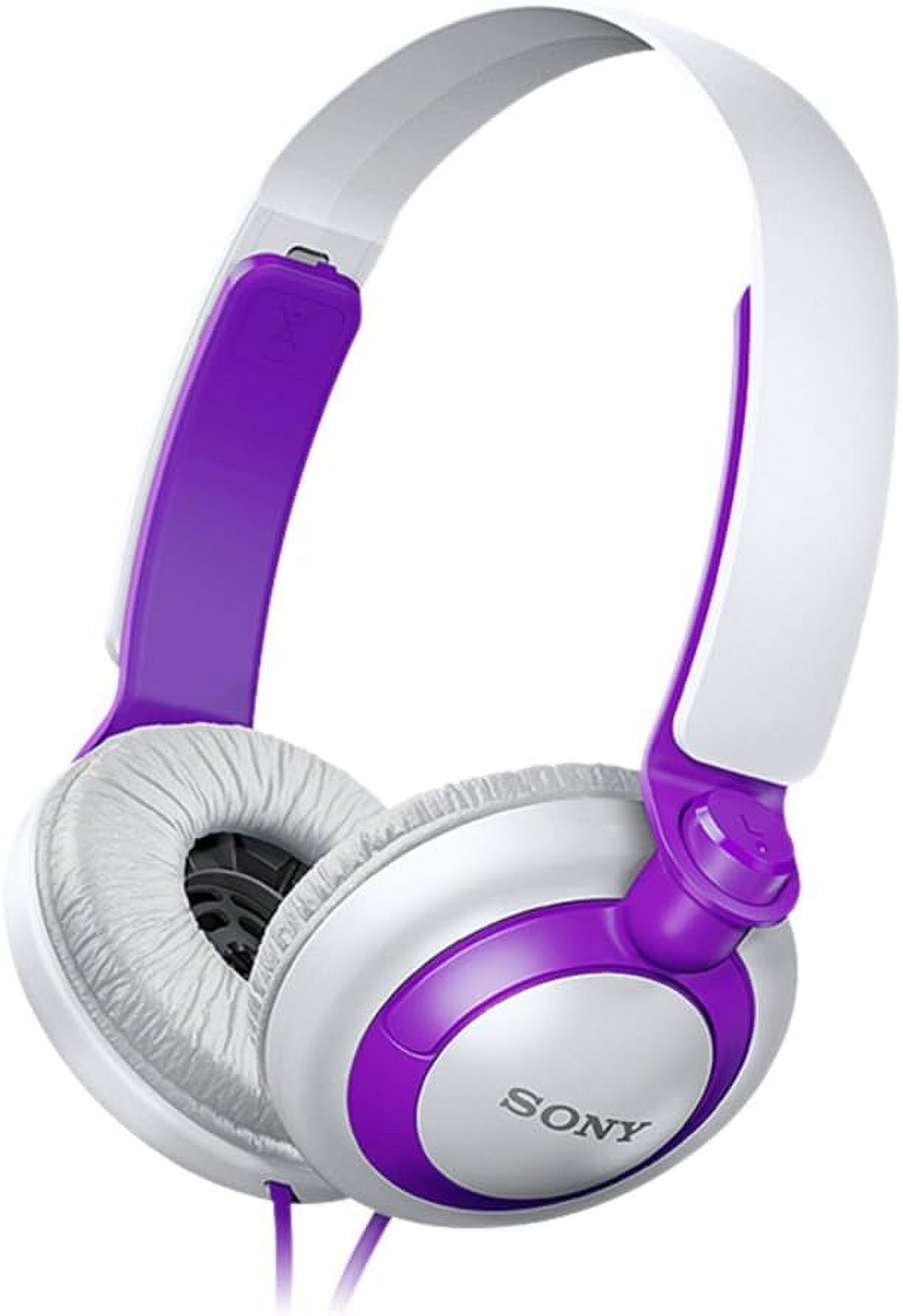 Sony MDR-XB200 Extra Bass On-Ear Headphones Violet, Wired Stereo ...