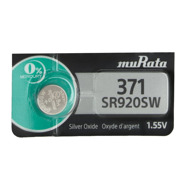 Sony Murata 371 - SR920SW Silver Oxide Button Cell Battery 1.55V - 2 ...