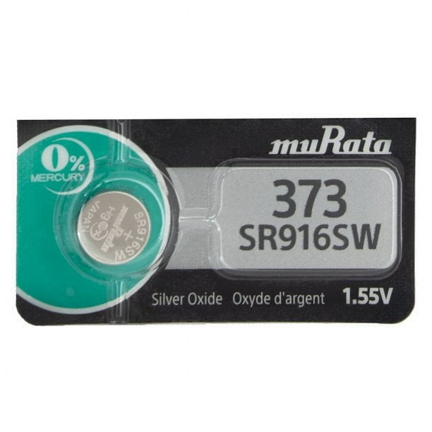 Sony Murata 373 - SR916SW Silver Oxide Button Cell Battery 1.55V - 1 ...