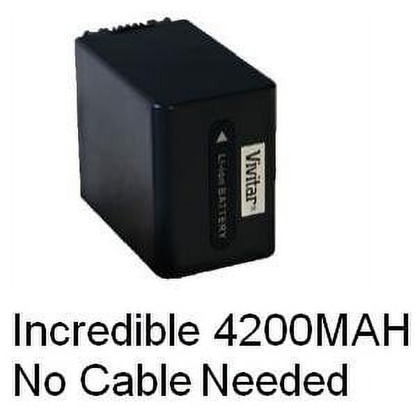 Sony NP-FH100 Extended Life Replacement Battery Pack 4200MAH For The ...