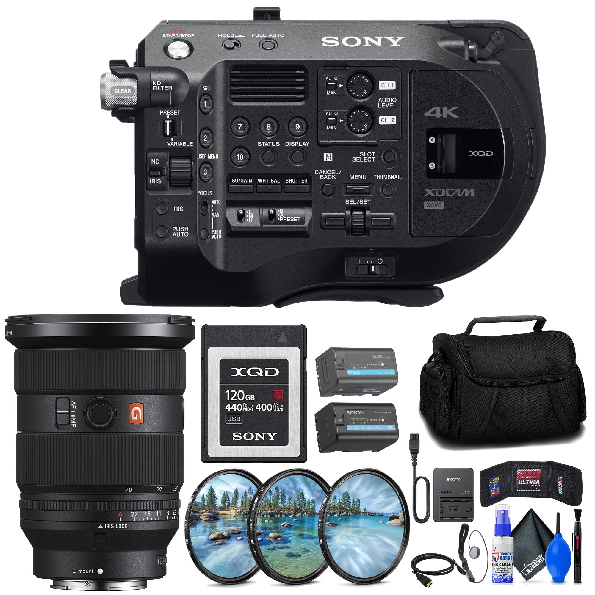 Sony PXW-FS7M2 XDCAM Super 35 Camera System + Sony FE 24-70mm Lens ...