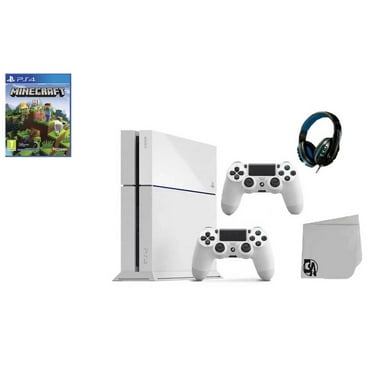 Sony PlayStation 4 500GB Gaming Console White with 2 Controller Included BOLT AXTION Bundle Like ...