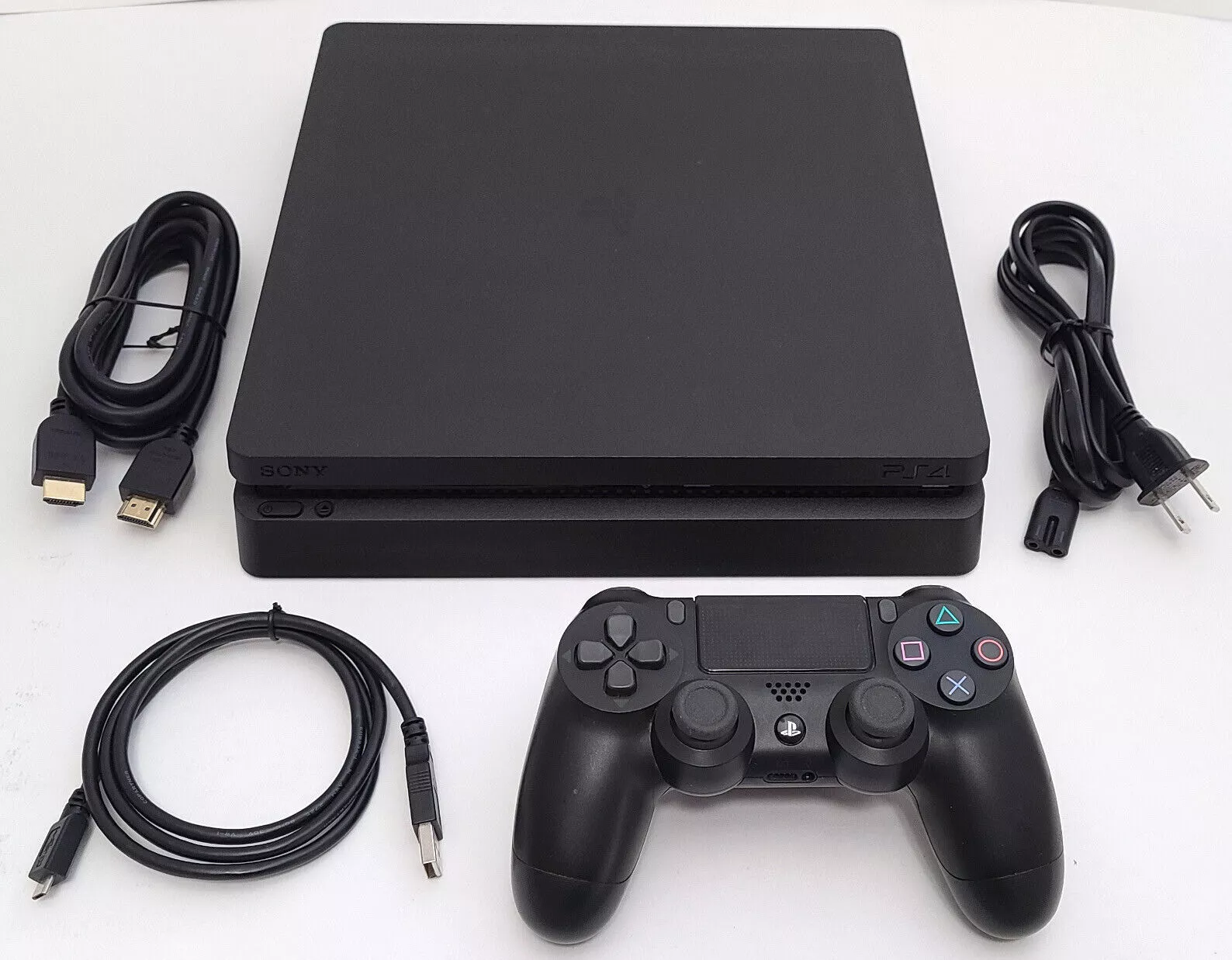 Pre-Owned Sony PlayStation 4 SLIM Matte Black 1TB Video Gaming Console ...